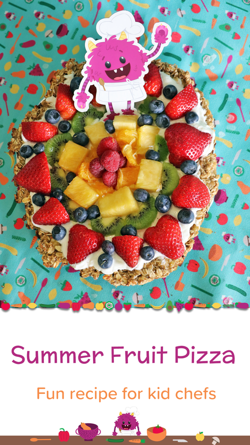 Nomster Chef | Summer Fruit Pizza | Fun food recipes for kids to make ...