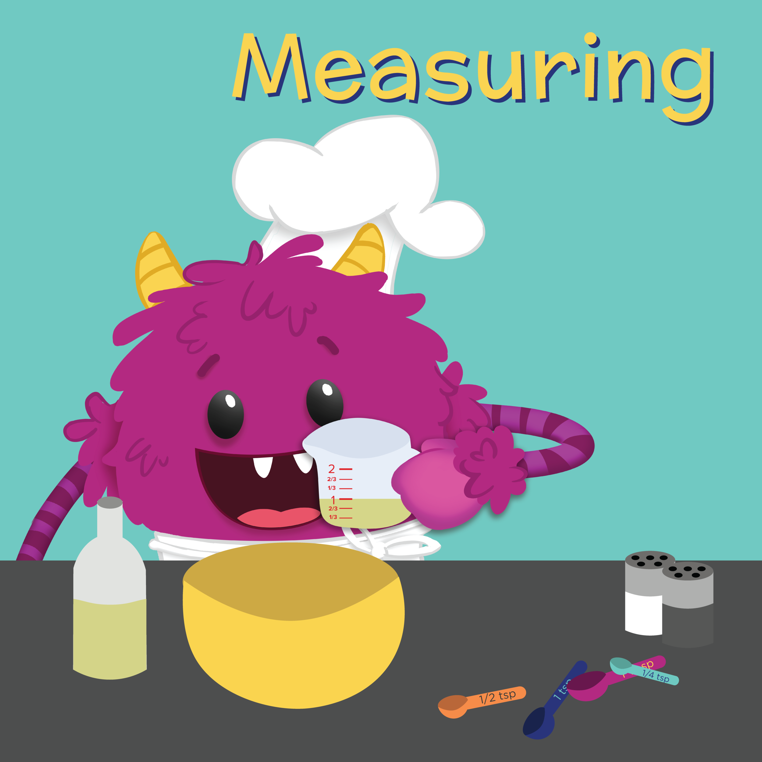 Nomster Chef | Kitchen Vocabulary: 'Measuring' Triple Berry Muffins ...