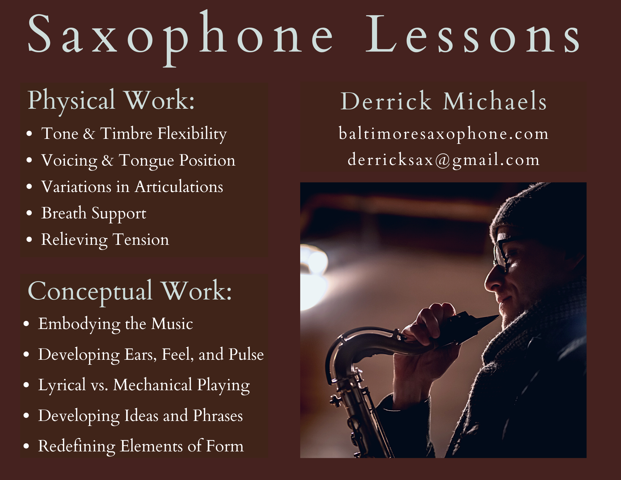 Derrick Michaels-LESSONS