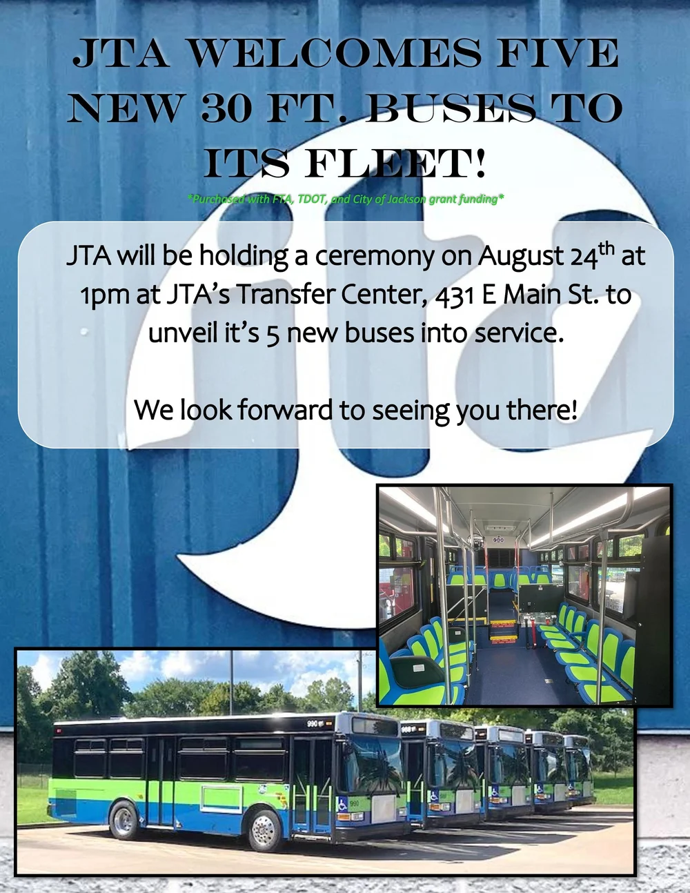 JTA Welcomes 5 New Buses to its Fleet — CSE News