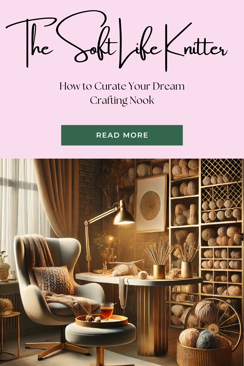 Craft Nook Ideas-Small Craft Room Ideas - handspun yarn blog-Feral Scene