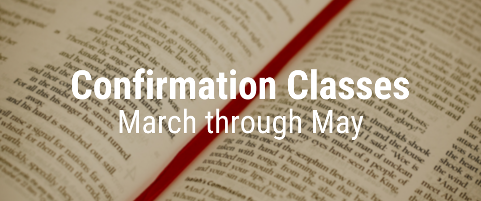 Confirmation Classes — Trinity Episcopal Church