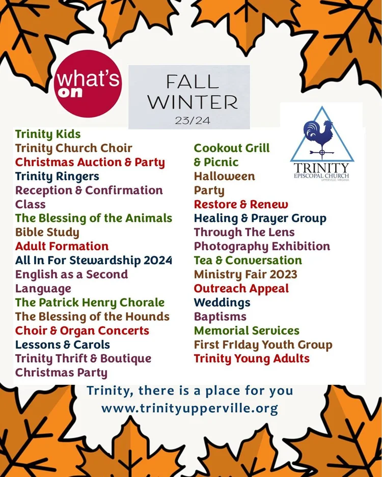 Fall Winter at Trinity 2024 — Trinity Episcopal Church