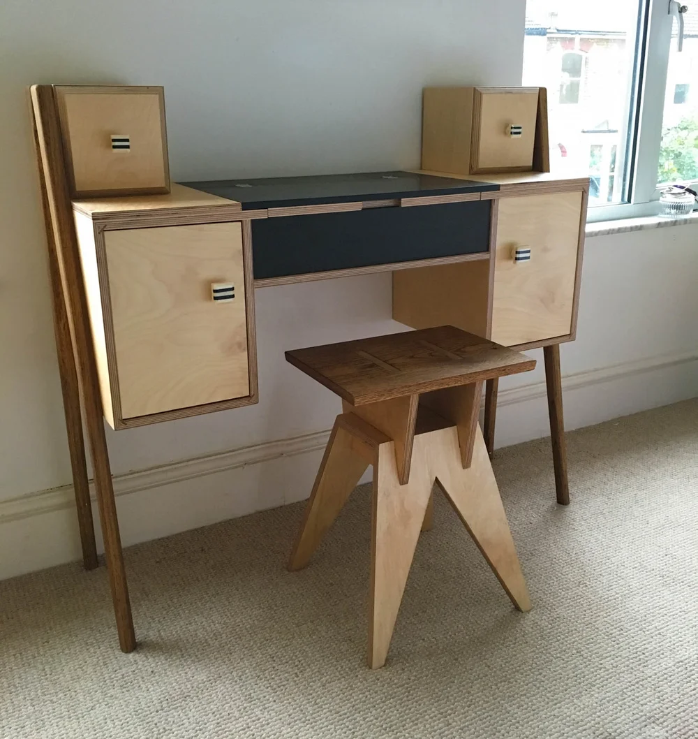A Make Up Table and a Stool — The Modern Carpenter