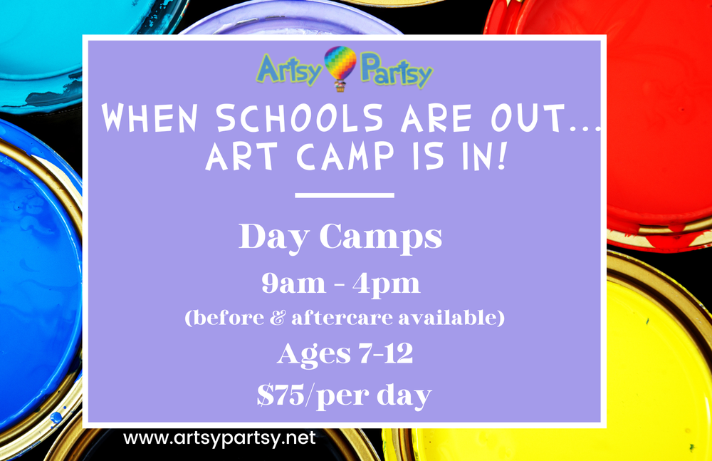 Art Camps for Summer, Fall 2020-2021 | Art Studio — Artsy Partsy