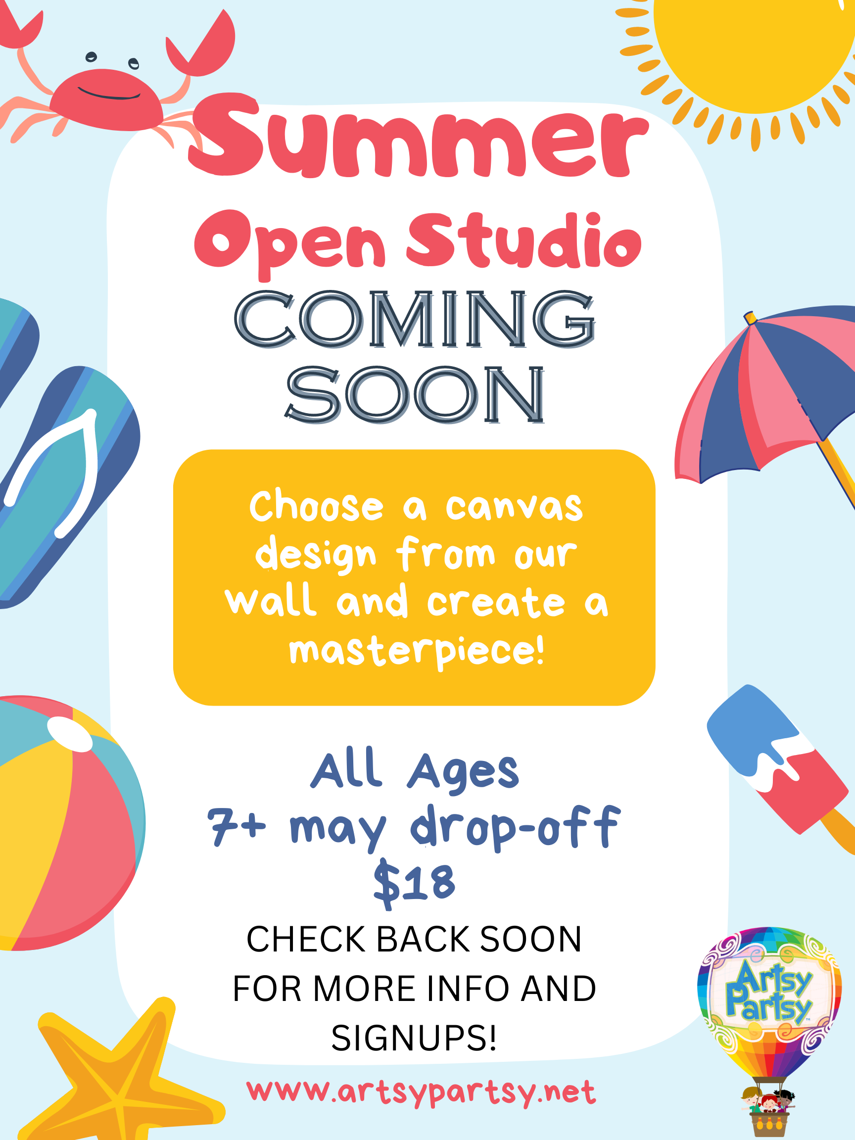 Open Studio — Artsy Partsy