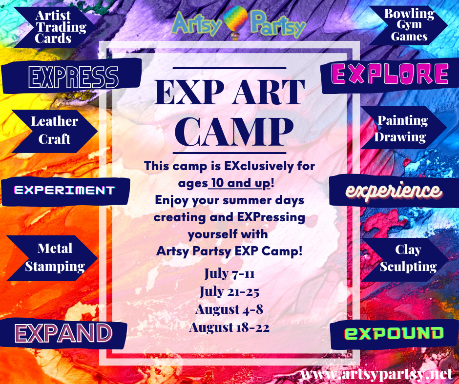 Art Camps for Summer, Fall 2020-2021 | Art Studio — Artsy Partsy