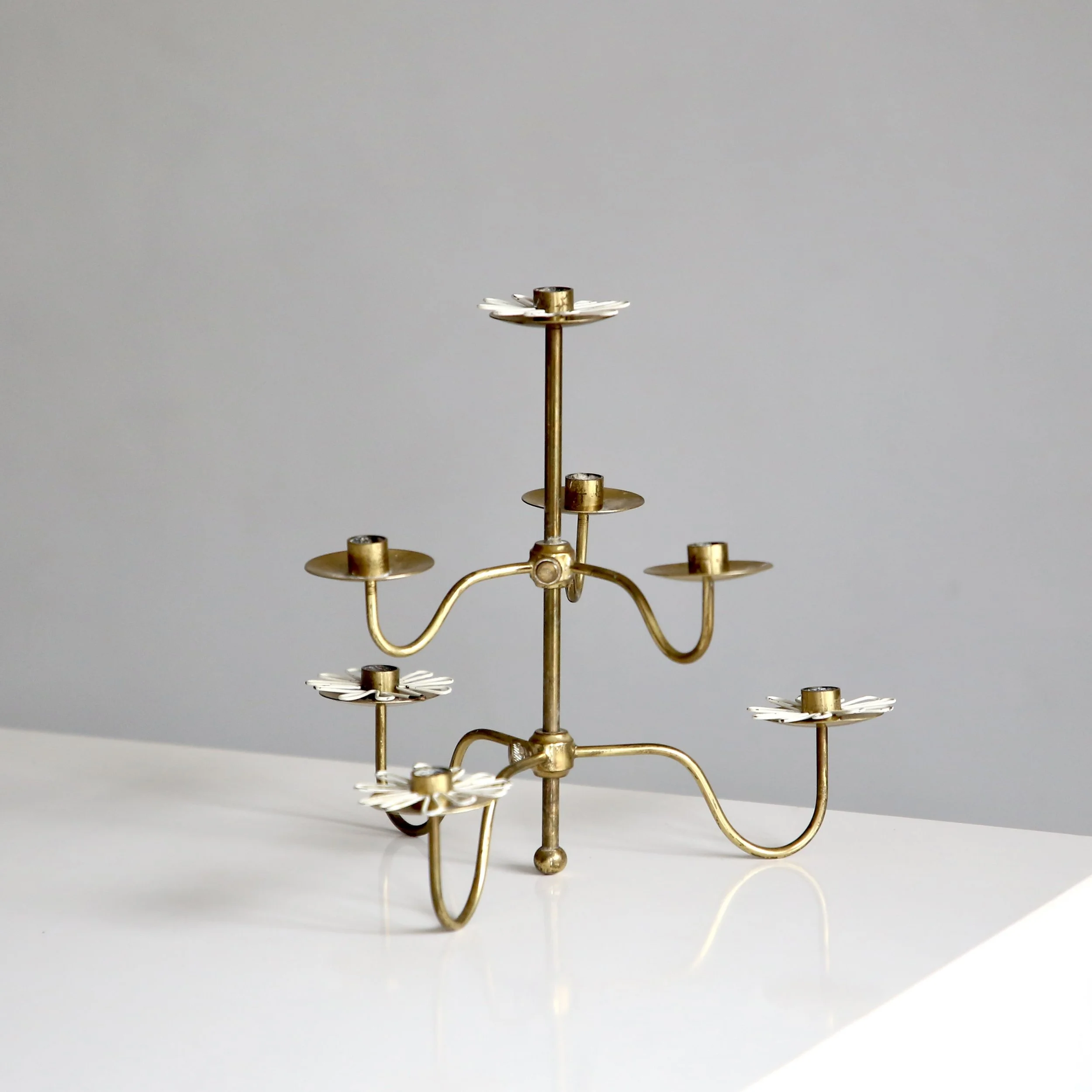 MID-CENTURY MODERN 3-TIERED CANDELABRA; SWEDEN — Amy Meier Design
