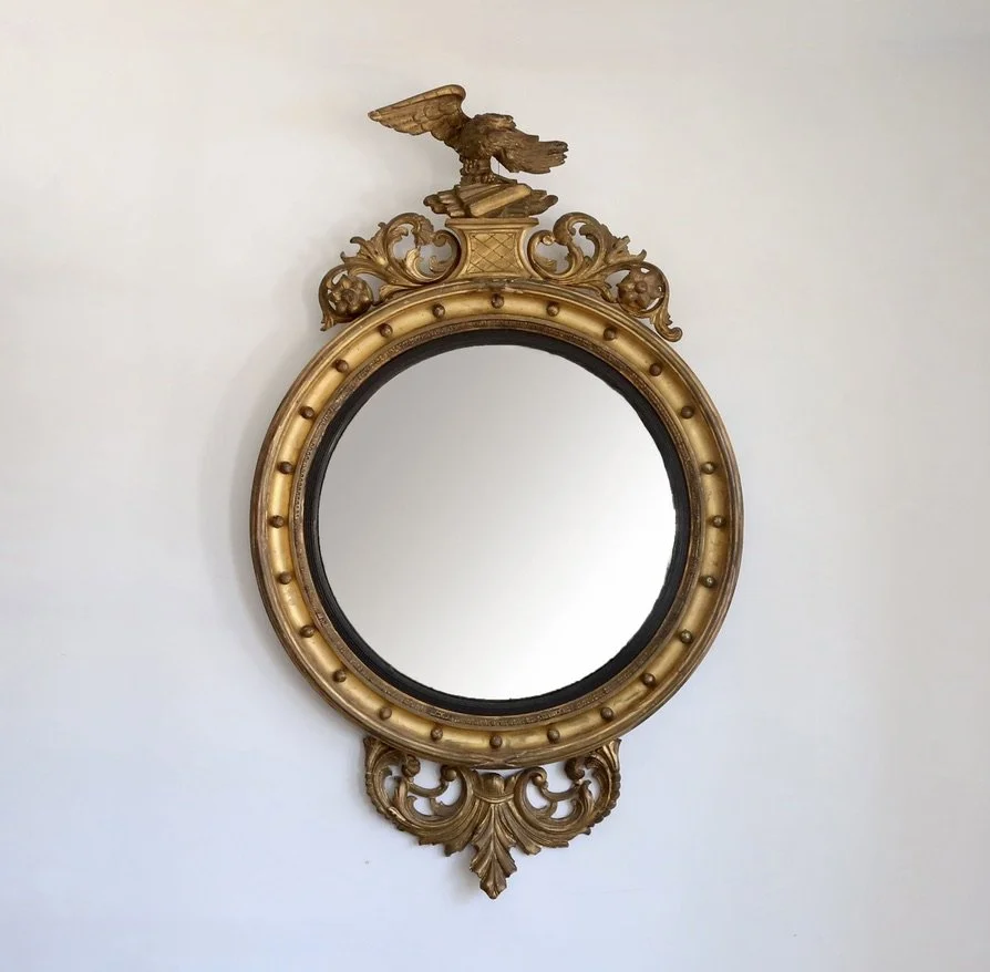 VINTAGE MIRROR IN THE FEDERALIST STYLE — Amy Meier Design