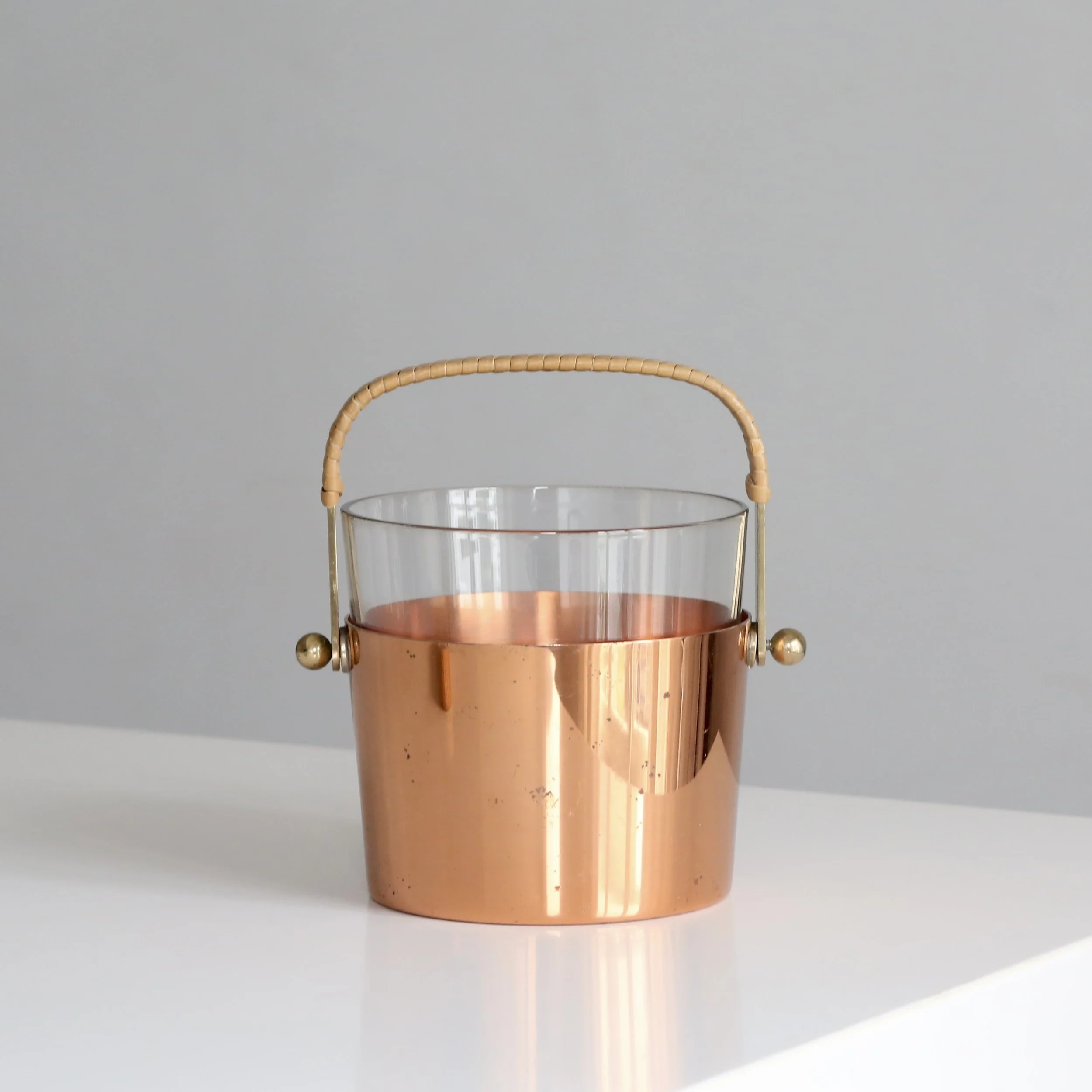 MID-CENTURY METAL ICE BUCKET; SWEDEN, 1950s — Amy Meier Design