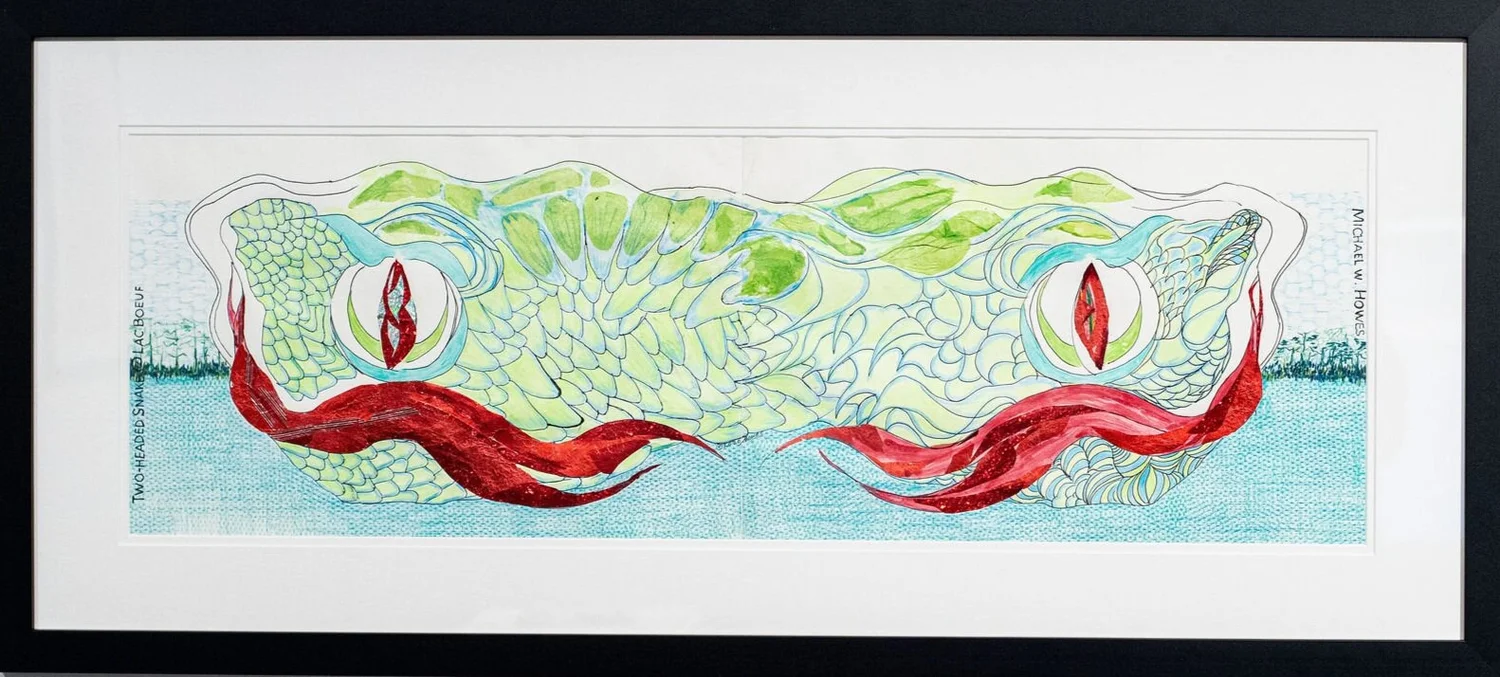 Two Headed Snake Drawing