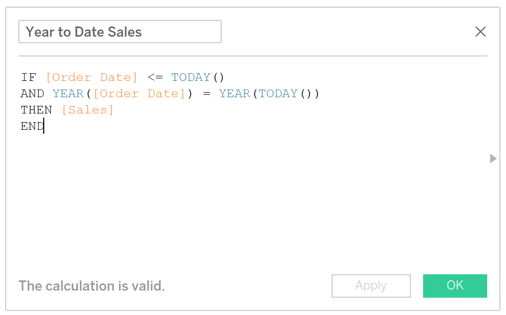 Calculating Year to Date Versus Previous Year to Date in Tableau ...