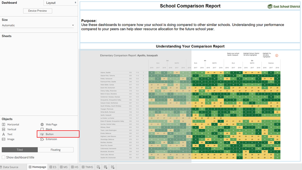 Using Buttons in Tableau Dashboarding — OneNumber
