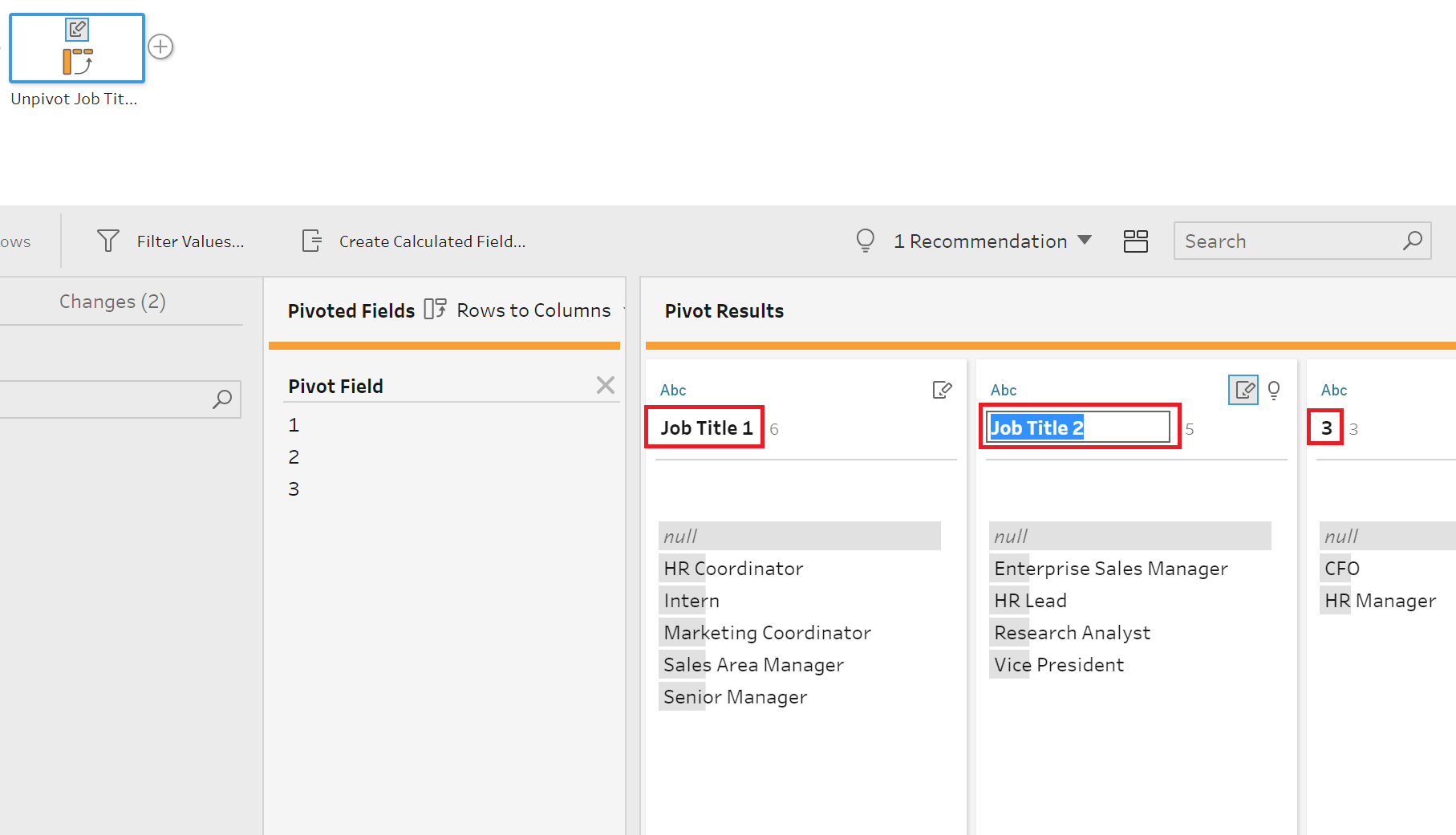 New Feature: How to Unpivot (Transpose) Data Using Tableau Prep — OneNumber