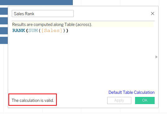 Tableau Error: All fields must be aggregate or constant when using table calculation functions ...