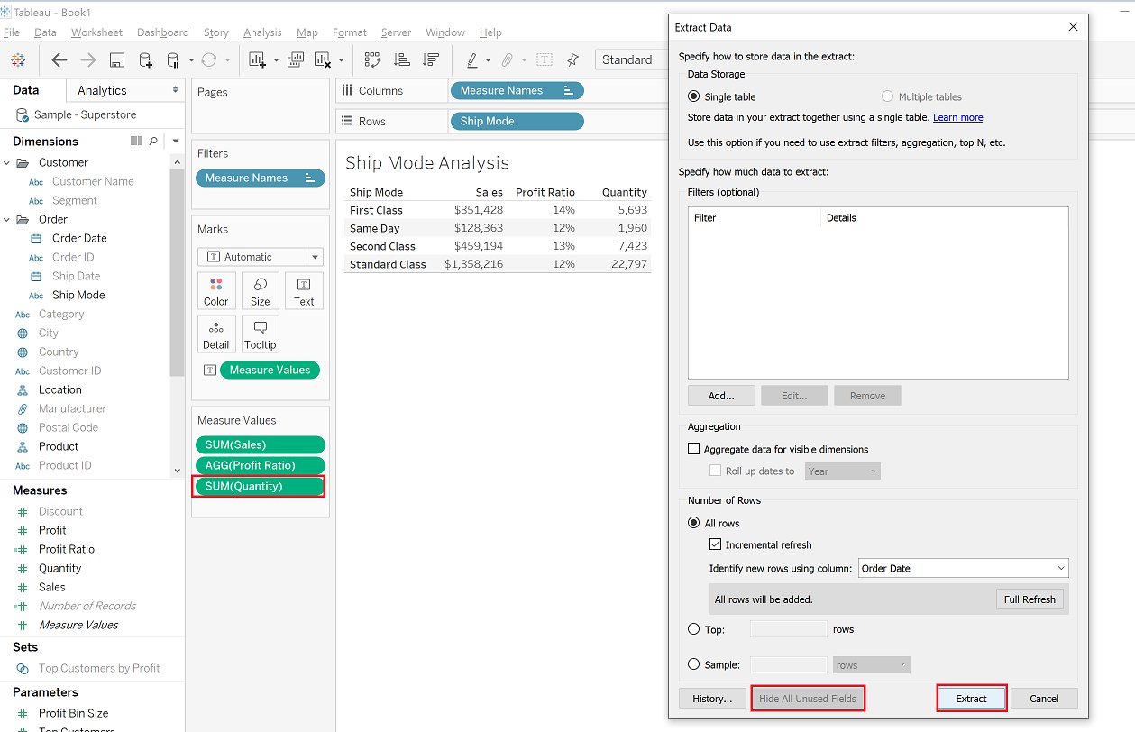 Common Tableau Extract Errors — OneNumber