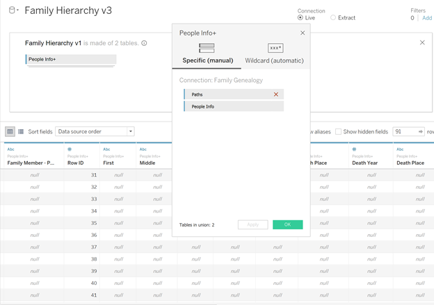 Visualizing My Family Tree in Tableau — OneNumber