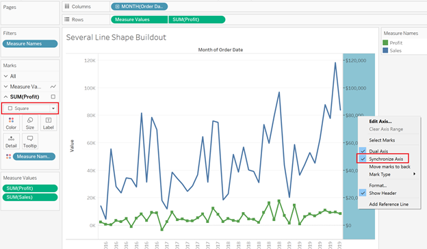 Create Lines with Different Shapes in Tableau (v 2023.1 and Earlier ...