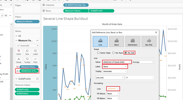 Create Lines with Different Shapes in Tableau (v 2023.1 and Earlier ...
