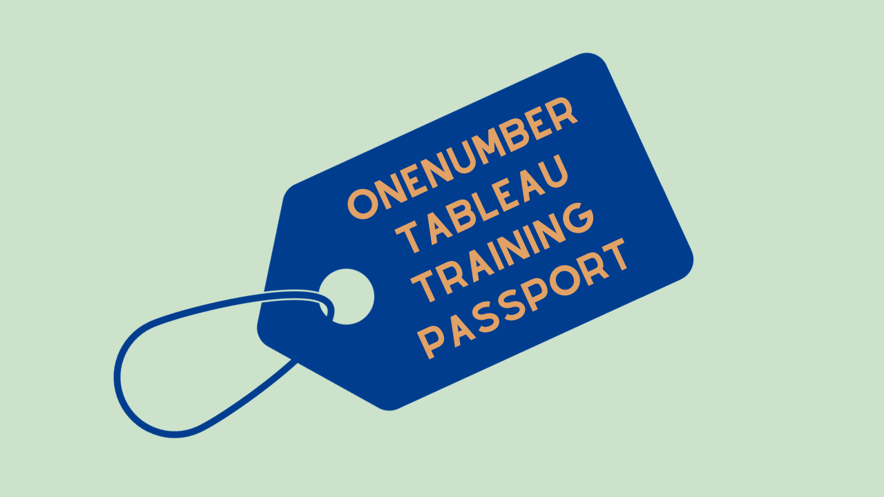 OneNumber Tableau Training Passport — OneNumber