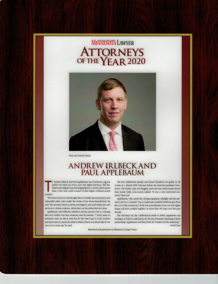 Attorney Profile — Twin Cities Criminal Defense Lawyer - Andrew Irlbeck ...