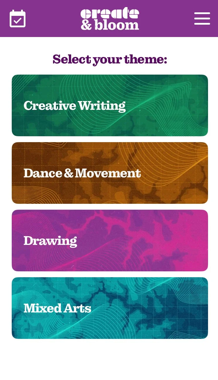 Create & Bloom App — Everybody Arts