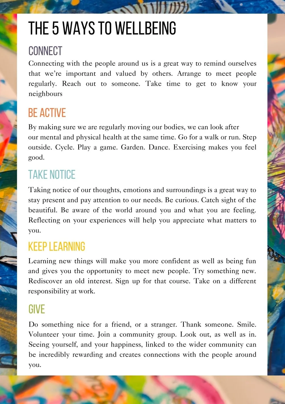 Boxes of Wellbeing — Everybody Arts