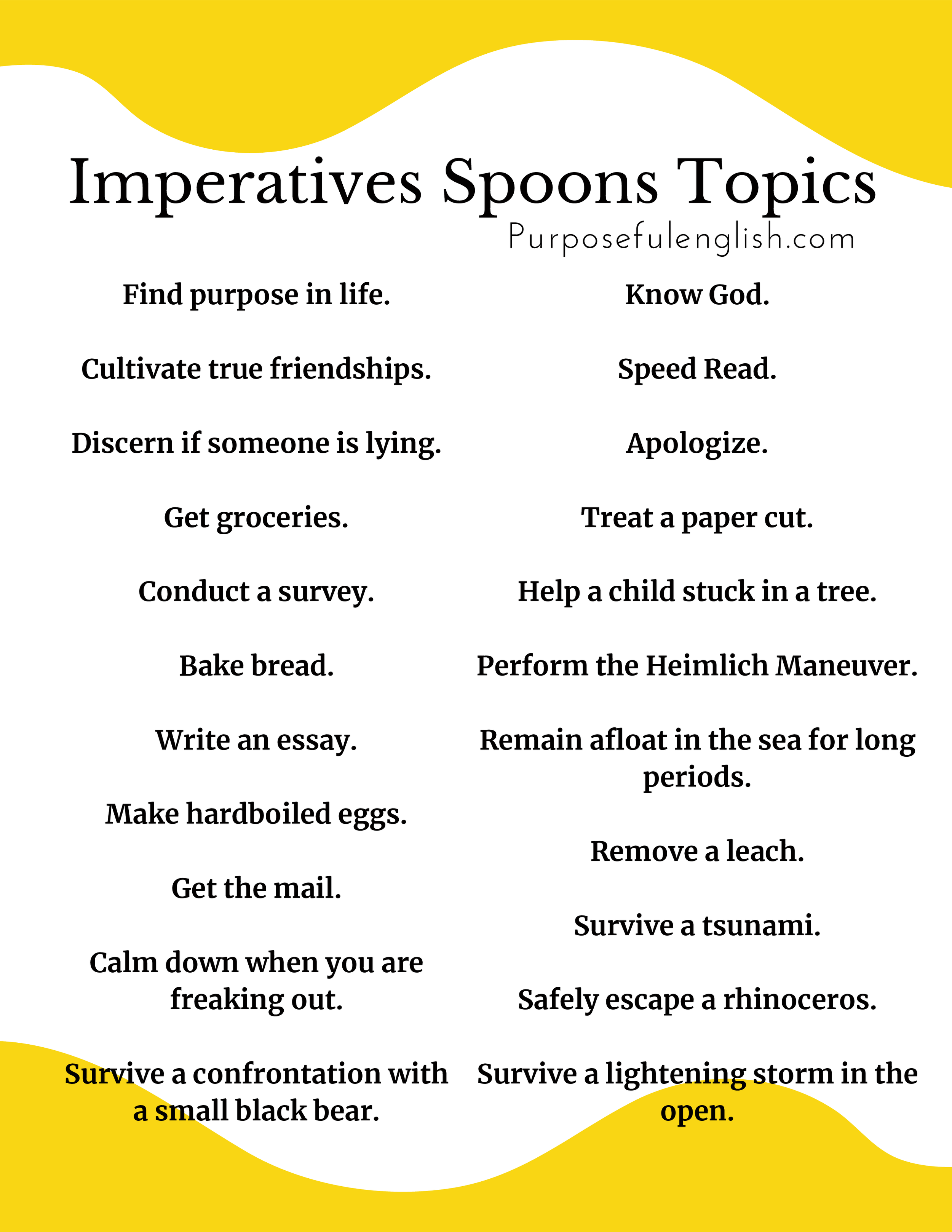 Essentials of the English Language — Purposeful English