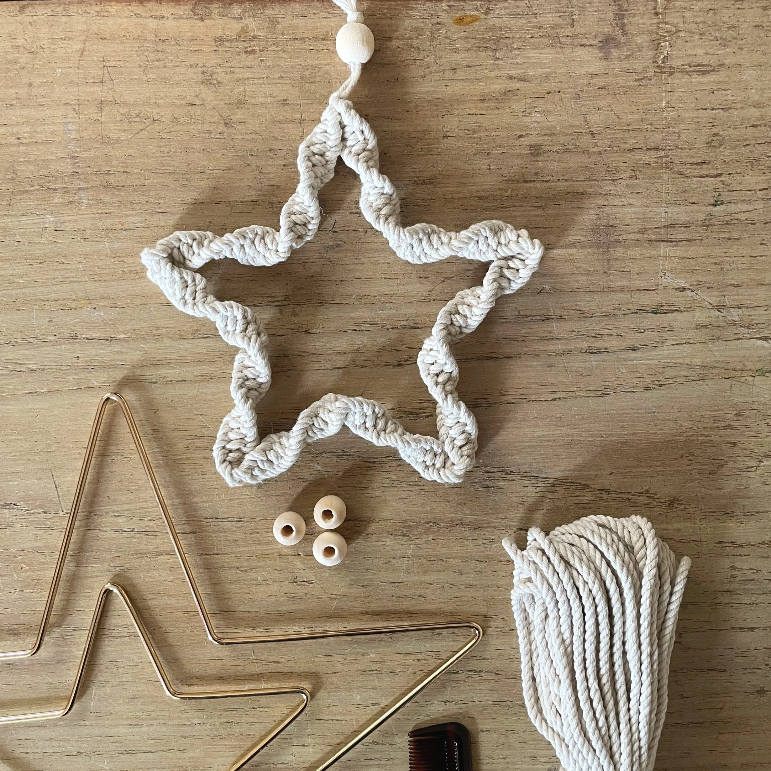 Macrame Christmas Star Kit | Create Your Own — CREATE WITH US