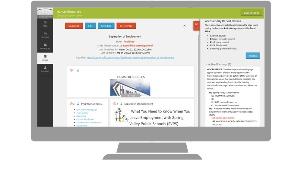 eChalk: Beautiful School Websites, Emergency Notifications and LMS