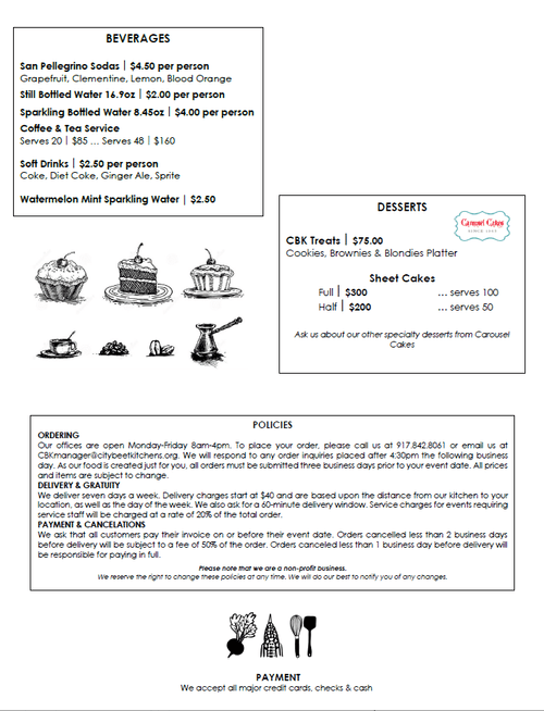 Menu — City Beet Kitchens