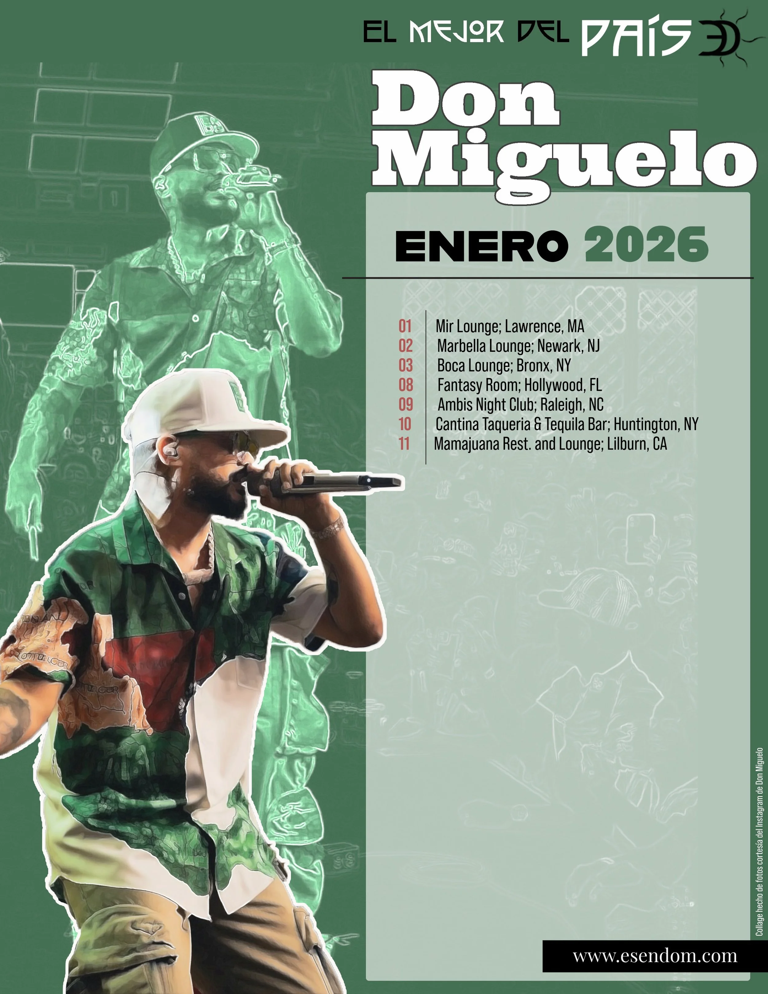 Don Miguelo - Itinerario enero 2026