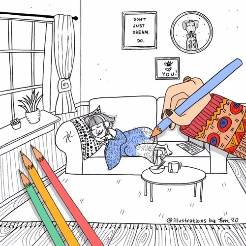 Messy Bedroom Coloring Pages