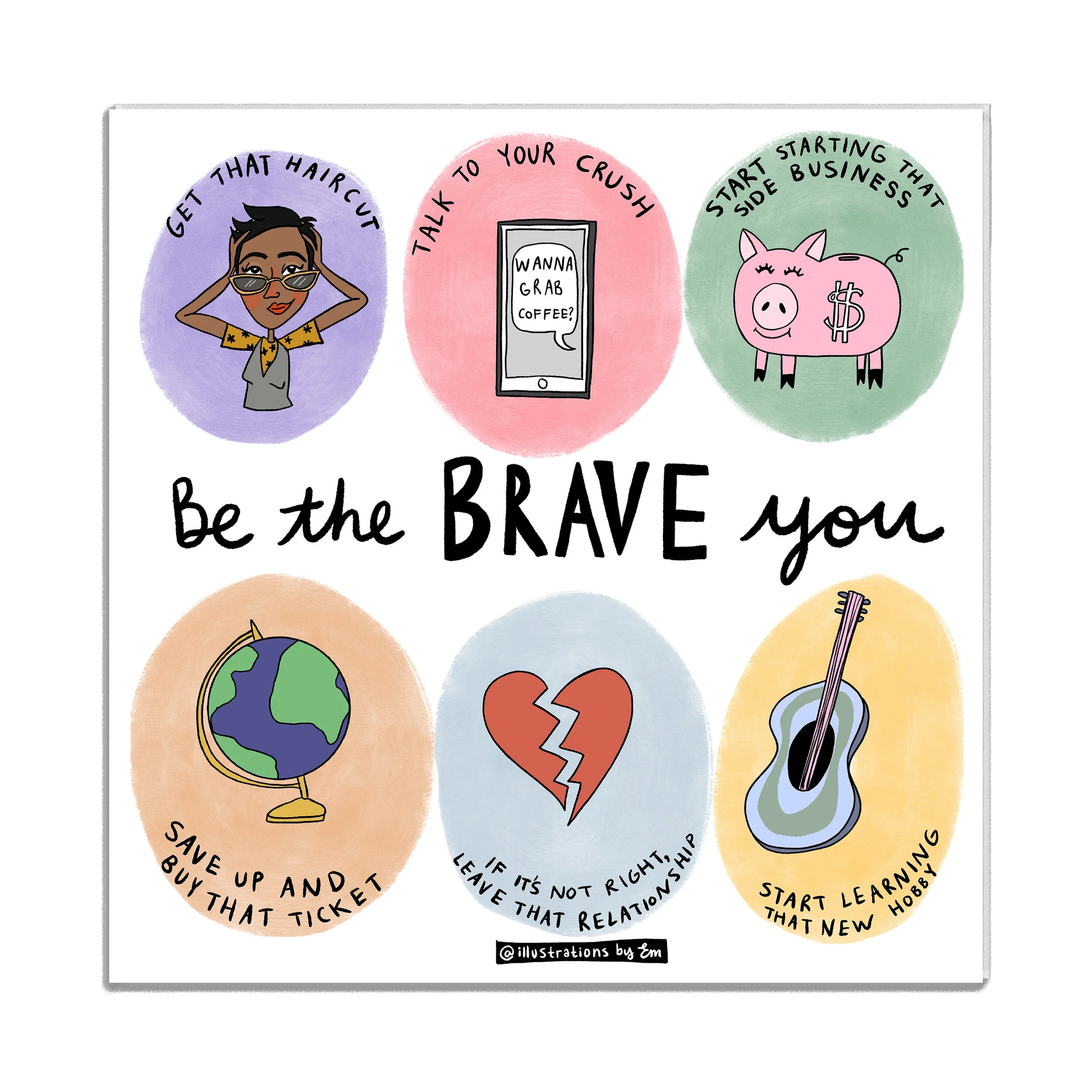 Be Brave Printable Art Text