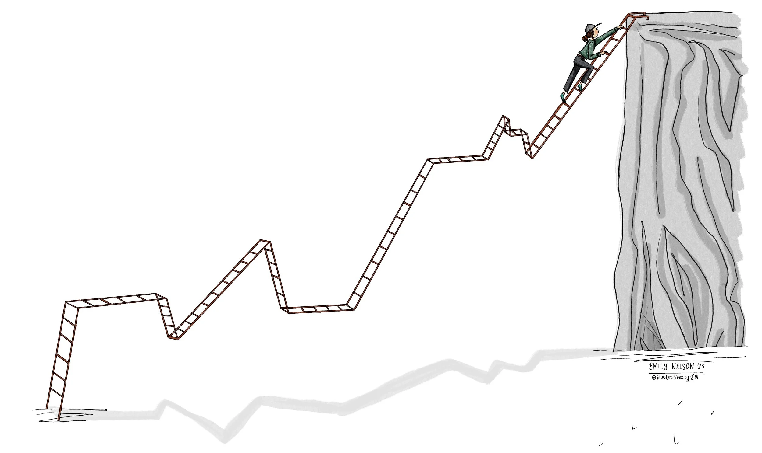 Keep Going — Illustrations by Em