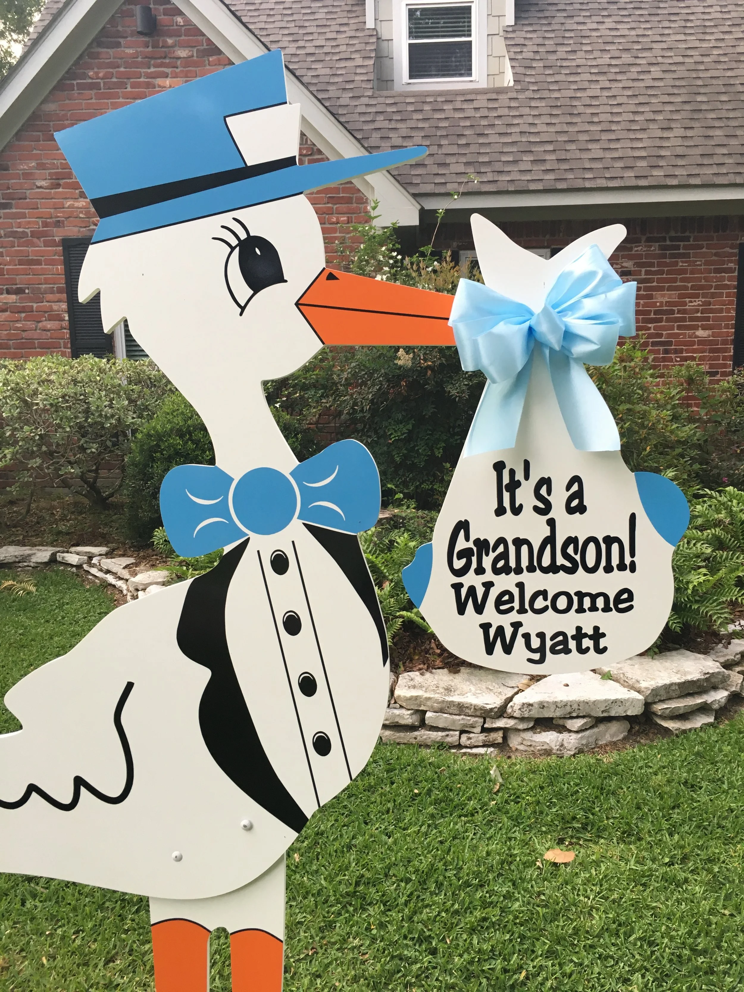 New Baby Stork Sign Rentals, We are located in Spring Branch, in ...