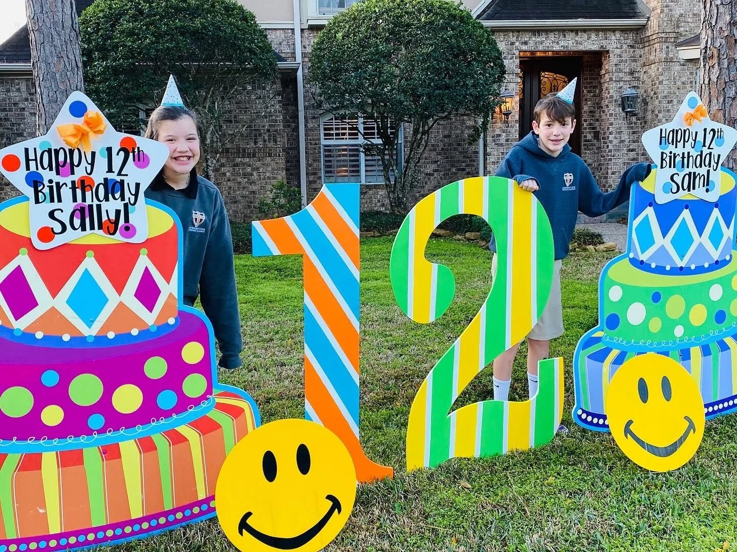 Houston, Texas New Baby Stork Signs and Birthday Signs — One Sign Day ...