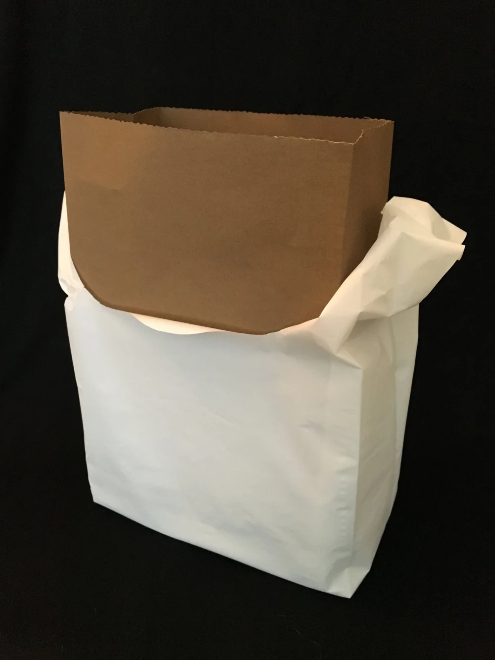 Brown Plastic Grocery Bag