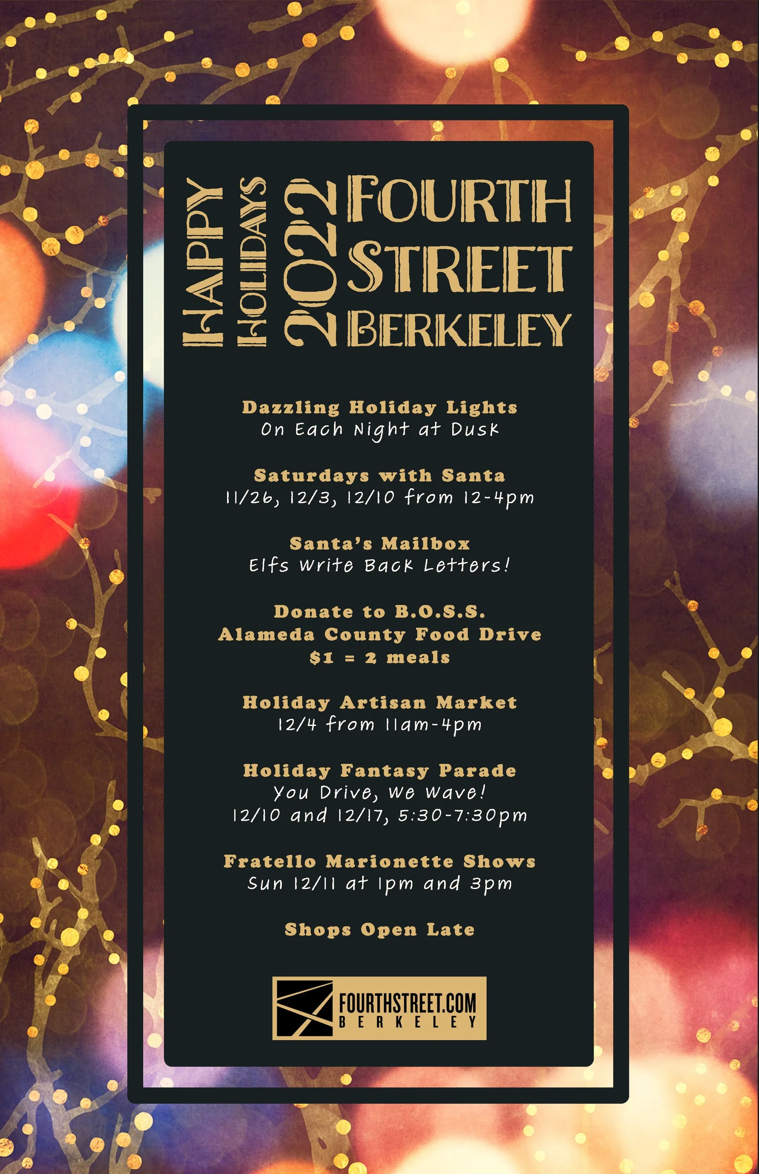 HOLIDAYS ON FOURTH STREET 2022 — Fourth Street