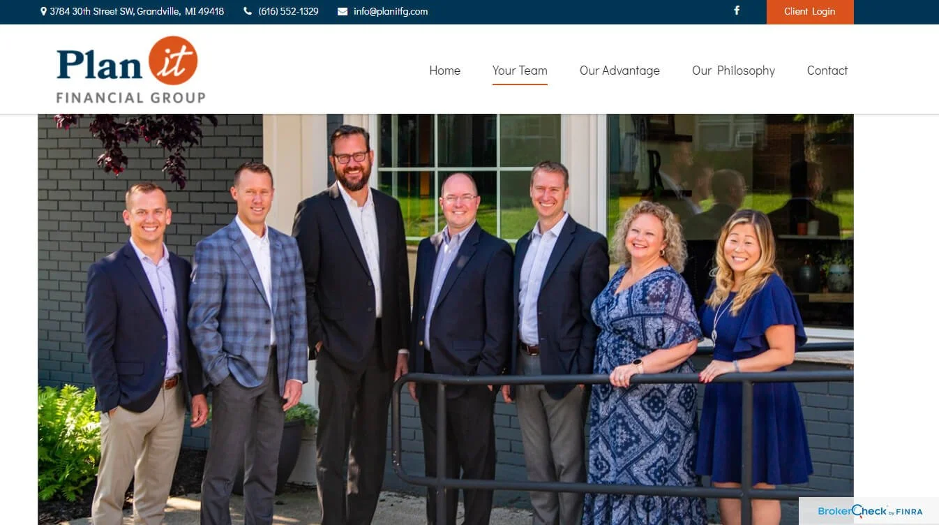 Team Portraits in Grand Rapids: Plan It Financial Group — Tiberius Images