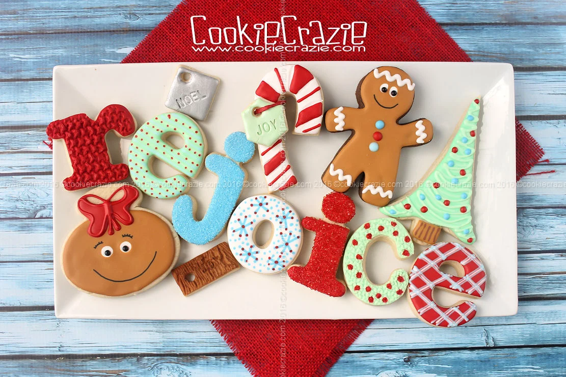 REJOICE Christmas Decorated Cookie Collection — CookieCrazie