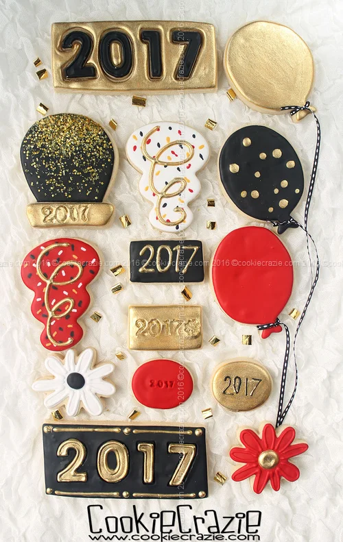 Happy New Year 2017 Decorated Cookie Collection — CookieCrazie