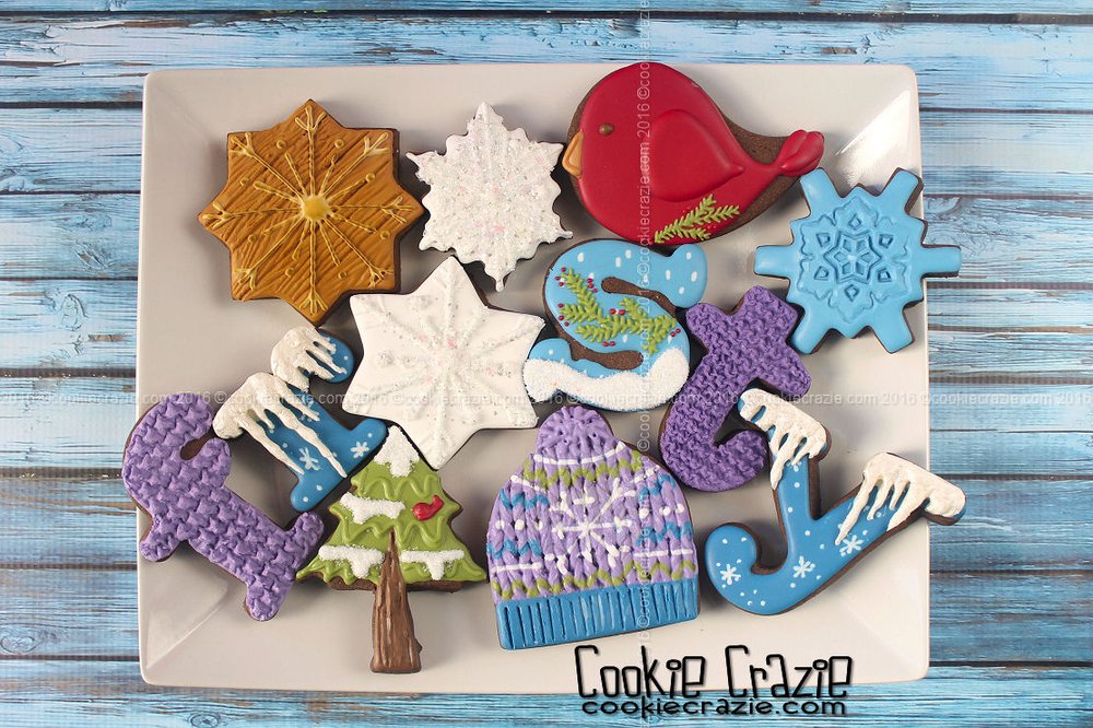 Frosty Winter Decorated Cookie Collection — CookieCrazie