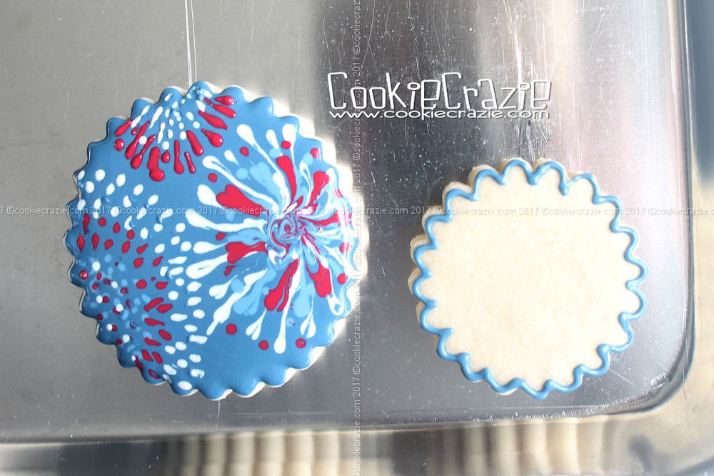 Fireworks Decorated Cookies — CookieCrazie