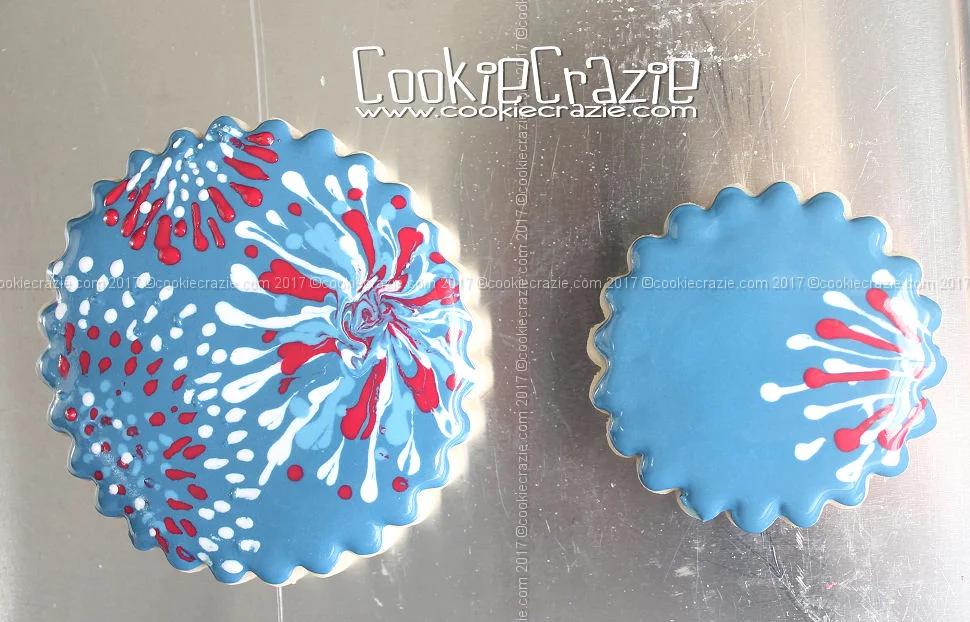 Fireworks Decorated Cookies — CookieCrazie