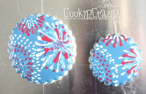 Fireworks Decorated Cookies — CookieCrazie