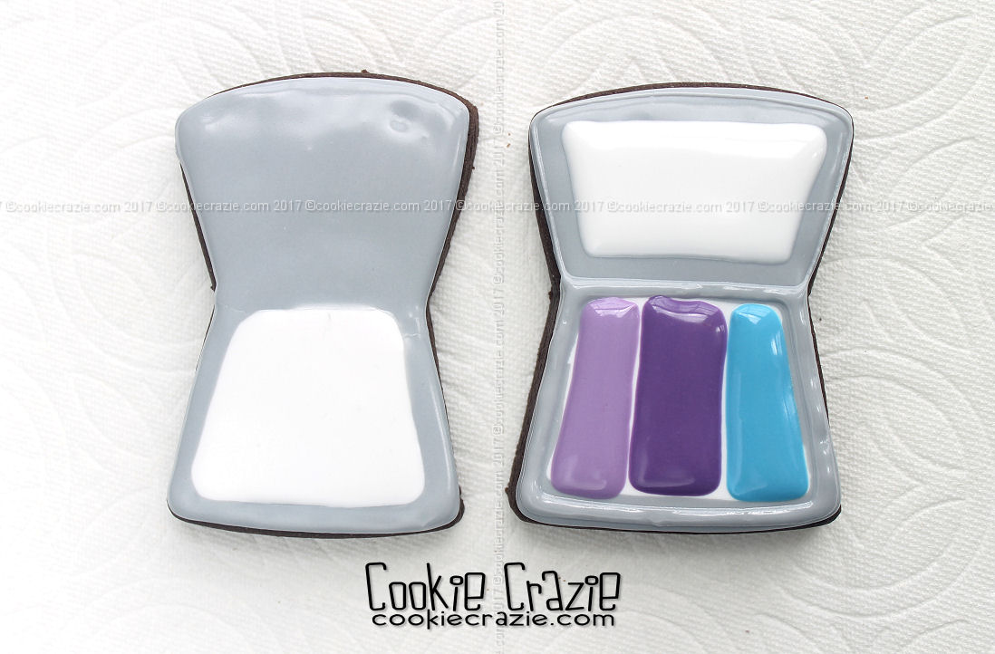 Eye Shadow Compact Decorated Cookies (Tutorial) — CookieCrazie