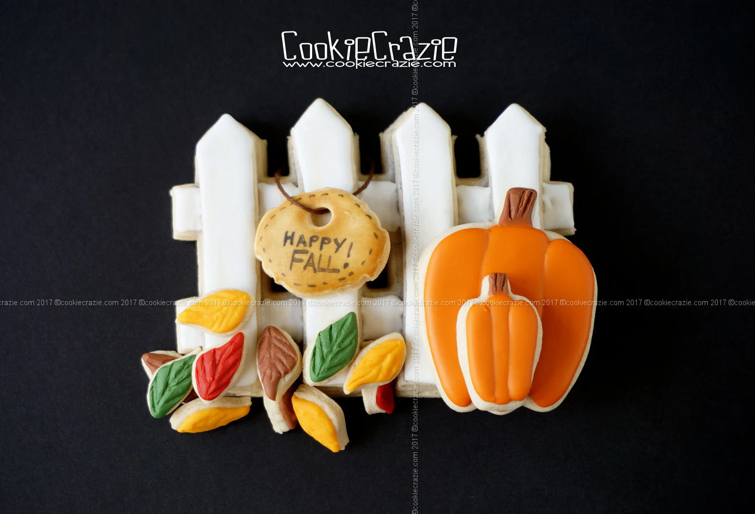 Fall Picket Fence Decorated Cookie (Tutorial) — CookieCrazie