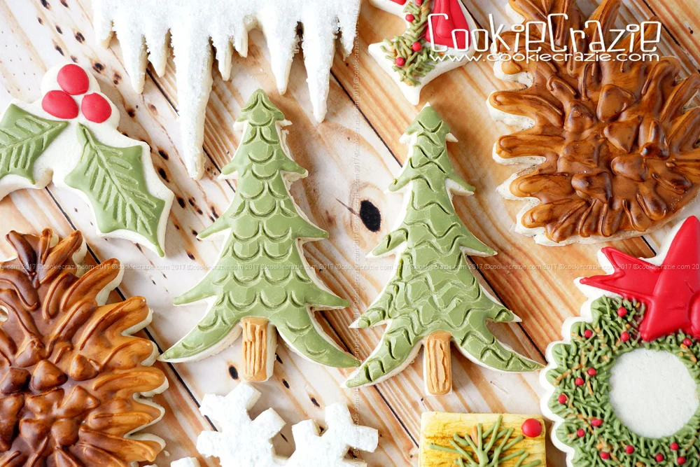 Woodsy Christmas Decorated Cookie Collection — CookieCrazie