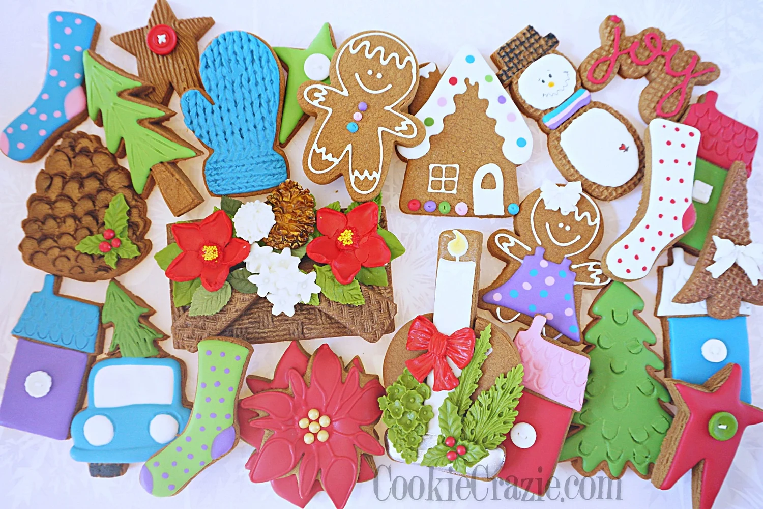 Christmas Joy Decorated Sugar Cookie Collection — CookieCrazie